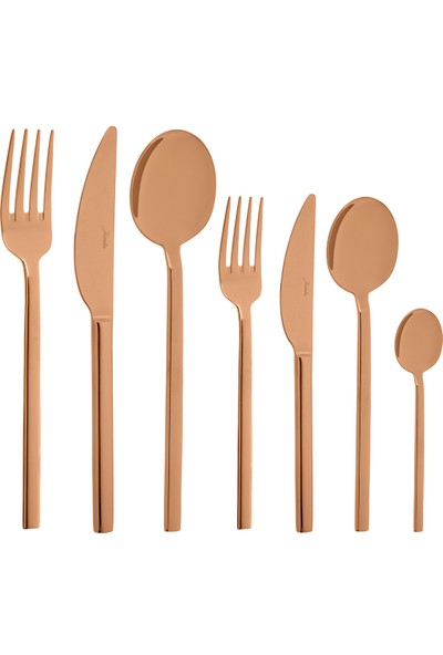 Jumbo 8100 Titanyum Bronz 84 Parça 12 Kişilik Çatal Kaşık Bıçak Seti Jumbo 8100 Titanyum Bronz 84 Parça 12 Kişilik Çatal Kaşık Bıçak Seti