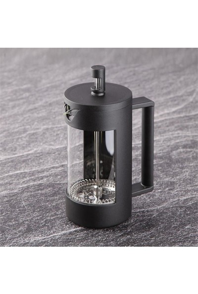 Homenıva Siyah Cam French Press - 350 ml