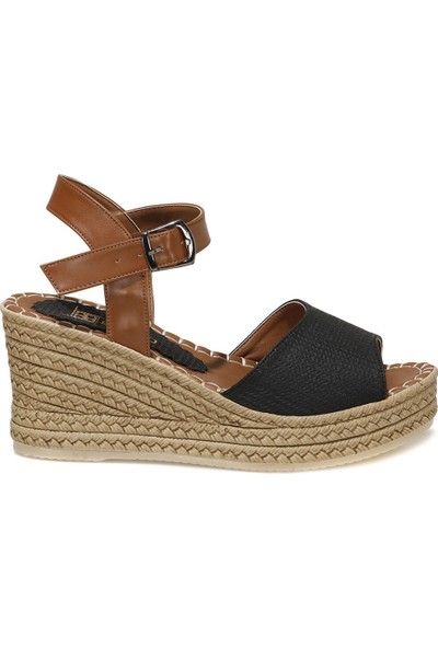 Butigo Melissa 1fx Siyah Kadın Dolgu Topuklu Sandalet Butigo Melissa 1fx Siyah Kadın Dolgu Topuklu Sandalet