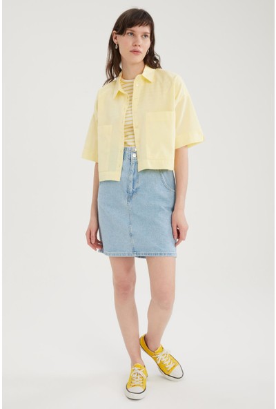 DeFacto Coool Paper Bag Jean Etek U0646AZ21SM DeFacto Coool Paper Bag Jean Etek U0646AZ21SM