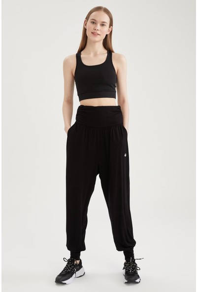 DeFacto Baskılı Oversize Fit Harem Pantolon