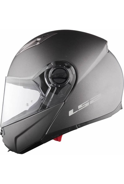 Ls2 Guroni Mat Titanium Kask Ls2 Guroni Mat Titanium Kask