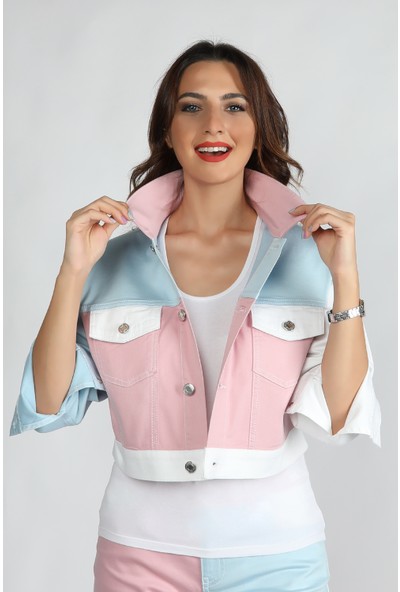 Balins Gabardin Crop Ceket 3 Renkli Balins Gabardin Crop Ceket 3 Renkli