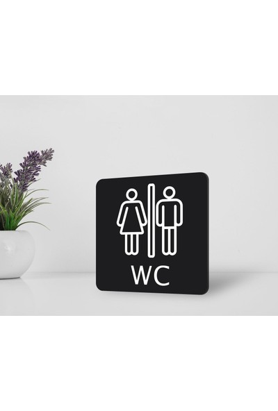 BK Gift Ortak Wc Kapı Yönlendirme Levhası-2