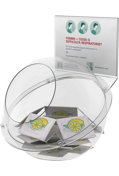 Aspos Display 20 cm Masaüstü / Tezgah Önü Pleksi Stand