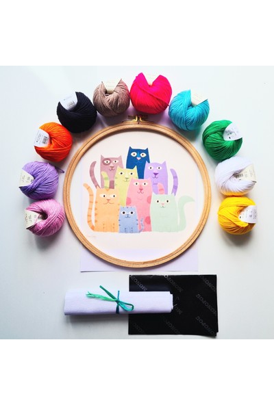 Kecelemecele Punch Punch Nakışı Iğnesiz Devam Seti Kecelemecele Punch Punch Nakışı Iğnesiz Devam Seti