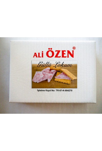 Ali Özen Üçgen Güllü Manavgat Lokumu 900 gr