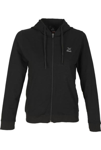 Kinetix Hoodie W Full Zıp Siyah Kadın Sweatshirt