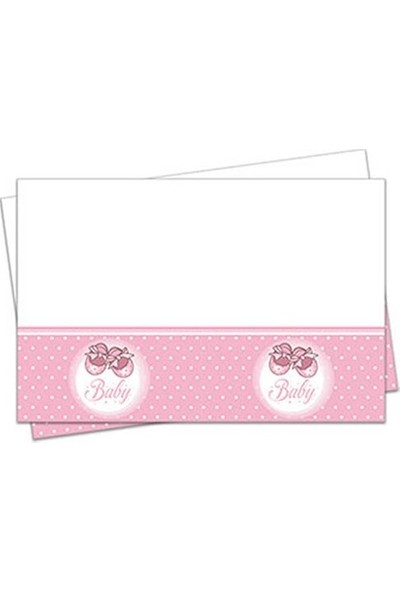 Bs İthalat Pembe Patik Yeni Doğum Masa Örtüsü Kız 120X180 cm Bs İthalat Pembe Patik Yeni Doğum Masa Örtüsü Kız 120X180 cm