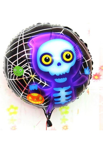 Bs İthalat Halloween Iskelet Hayalet Folyo Balon 18 Inç