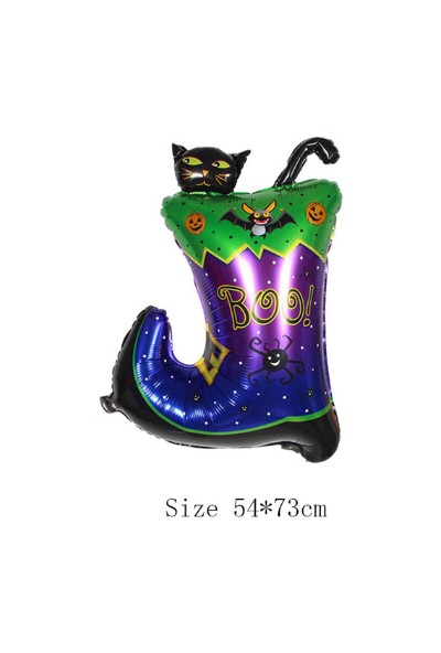Bs İthalat Halloween Çizmeli Kara Kedi Folyo Balon