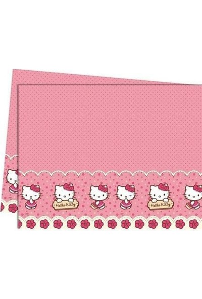 Bs İthalat Hello Kitty Temalı Plastik Masa Örtüsü 120X180 cm