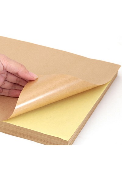 DirektAl Kraft Yapışkanlı Sticker Kağıt Etiketlik Kalın A4 70 gr. 100 Yaprak DirektAl Kraft Yapışkanlı Sticker Kağıt Etiketlik Kalın A4 70 gr. 100 Yaprak