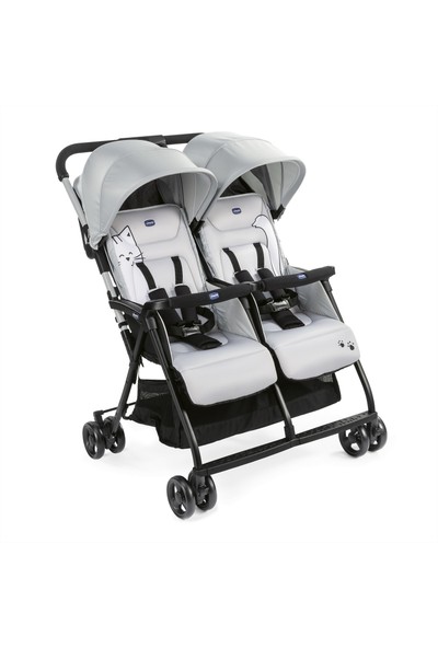 Chicco Ohlala 2 Twin Ultra Hafif Ikiz Bebek Arabası / Silver Cat Chicco Ohlala 2 Twin Ultra Hafif Ikiz Bebek Arabası / Silver Cat