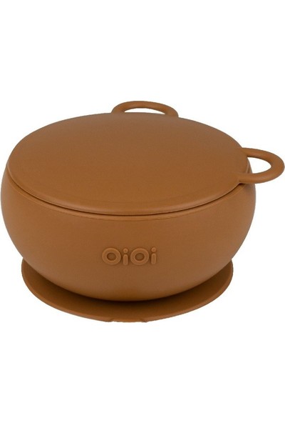Oioi Vakum Tabanlı Silikon Kapaklı Kase Brown Oioi Vakum Tabanlı Silikon Kapaklı Kase Brown