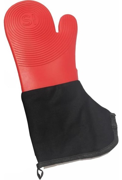 Omnisoft Kırmızı Büyük Boy 40 cm Silikon Yanmaz Fırın Eldiveni Omnisoft Kırmızı Büyük Boy 40 cm Silikon Yanmaz Fırın Eldiveni