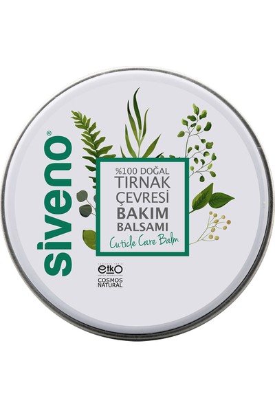 Siveno %100 Doğal Tırnak Çevresi Bakım Balsamı 15 ml Yeni