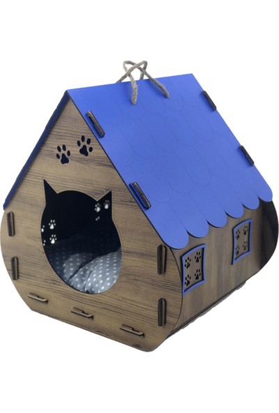 Leyan Ahşap Dekoratif Minderli Kedi Evi/yatağı Hobbit Model ATL-KD1001 Leyan Ahşap Dekoratif Minderli Kedi Evi/yatağı Hobbit Model ATL-KD1001