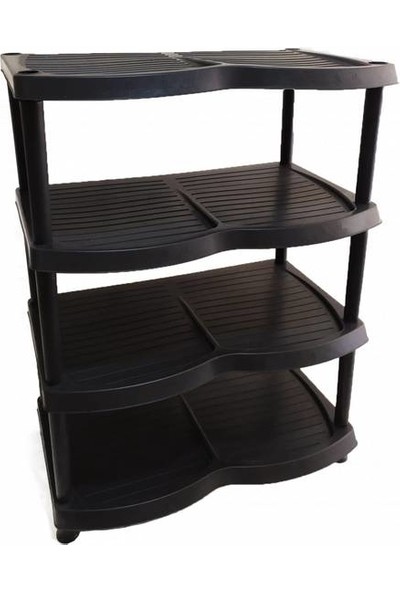 Hitfoni 4 Katlı Plastik Ayakkabılık Dekoratif Ayakkabılık