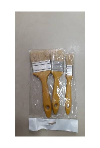 Asfar 3'lü Fırça Seti