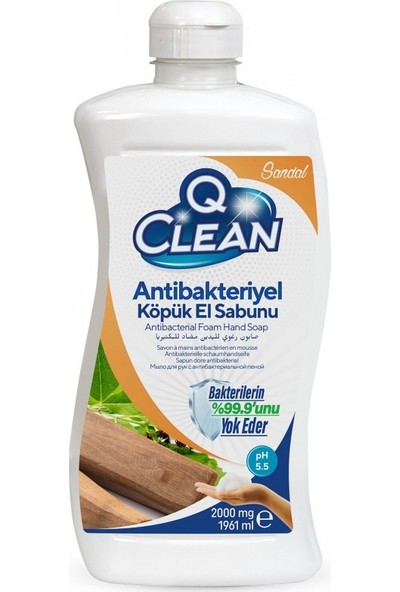 Q Clean Köpük Sabun Sandal 2000 ml