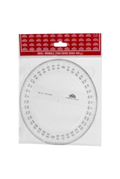 Hatas 0940 Minkale 360 Derece Tam Daire Gradlı 15 cm 400 Grad Hatas 0940 Minkale 360 Derece Tam Daire Gradlı 15 cm 400 Grad