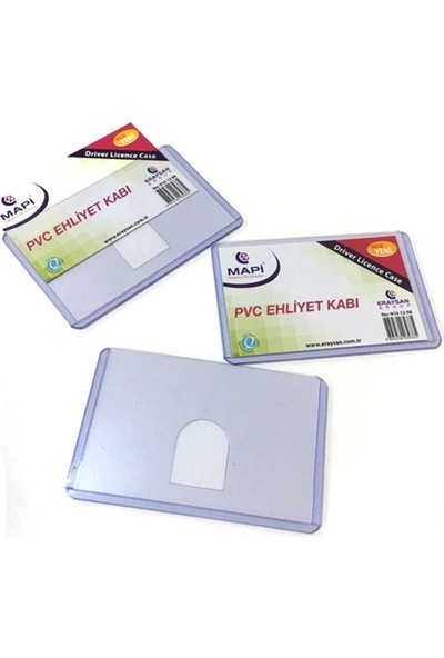 Mapi Kimlik ve Ehliyet Kabı Esnek Pvc 3'lü Mapi Kimlik ve Ehliyet Kabı Esnek Pvc 3'lü