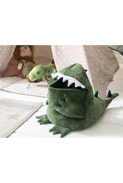 English Home Dinasours Oyuncak Sepeti 40 x 53 cm Yeşil English Home Dinasours Oyuncak Sepeti 40 x 53 cm Yeşil