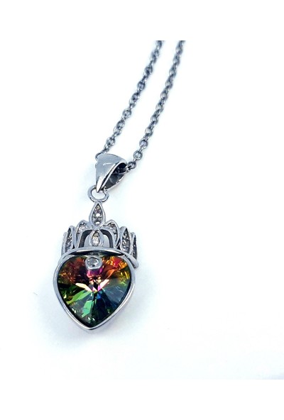 Candie Silver Renk Değiştiren Topaz Taşlı 925 Ayar Gümüş Kadın Kolye Candie Silver Renk Değiştiren Topaz Taşlı 925 Ayar Gümüş Kadın Kolye