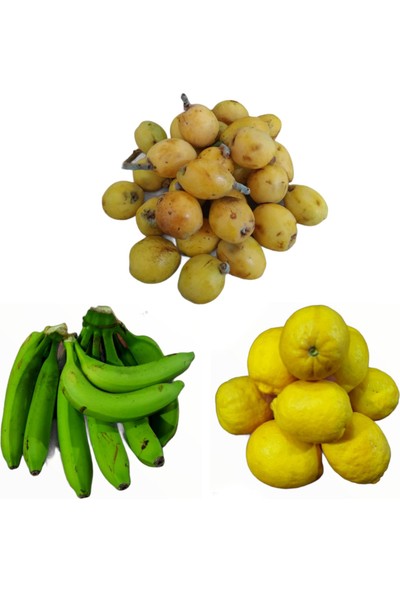 Alanya Özlem Malta Eriği( Yeni Dünya Veya Muşmula) 1 kg Limon 1kg Yeşil Muz 1kg