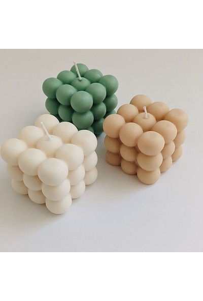 Orange Atelier Soya Wax Dekoratif Bubble Mum 3'lü Set Orange Atelier Soya Wax Dekoratif Bubble Mum 3'lü Set