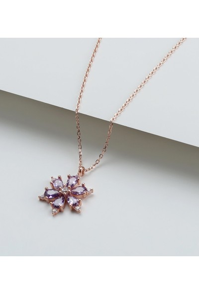 Gümüşistan 925 Ayar Gümüş Lotus Çiçeği Kolye