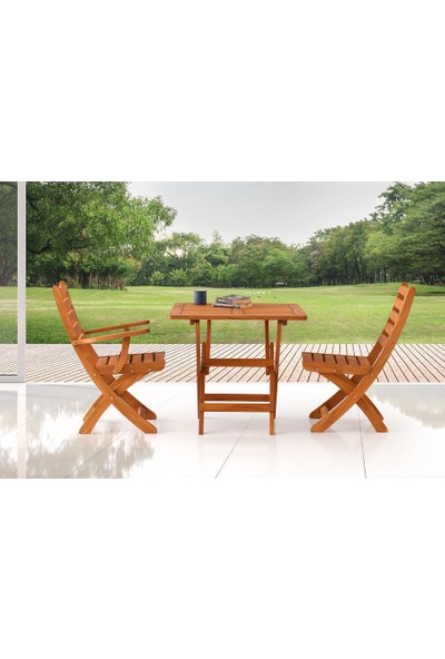 Kunter Mobilya Katlanır Ahşap Bahçe Balkon Masa 80 x 80 cm Kunter Mobilya Katlanır Ahşap Bahçe Balkon Masa 80 x 80 cm