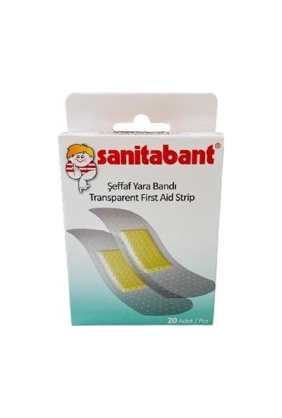 Sanitabant Şeffaf Yara Bandı 20 Li 1 Kutu Sanitabant Şeffaf Yara Bandı 20 Li 1 Kutu