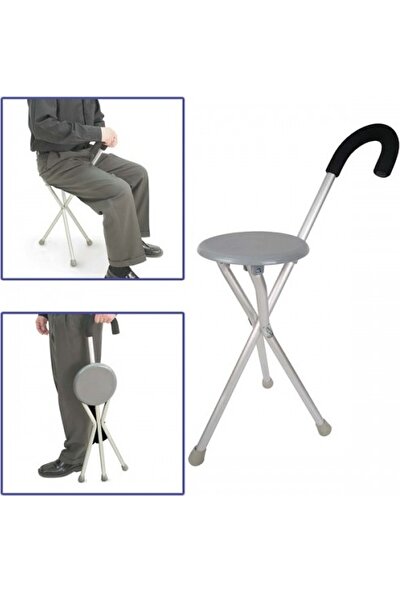 Case AL-03O Katlanabilir Alüminyum Tabureli Oturaklı Baston Case AL-03O Katlanabilir Alüminyum Tabureli Oturaklı Baston