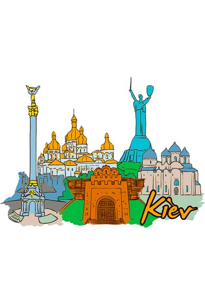 Vera Buzdolabı Magneti Avrupa Şehirleri Kiev