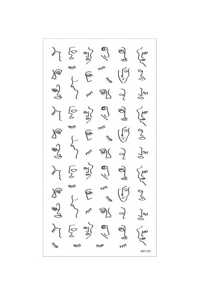 Artikel Çizgi Yüzler-1 Tırnak Dövmesi, Tırnak Tattoo, Nail Art, Tırnak Sticker Artikel Çizgi Yüzler-1 Tırnak Dövmesi, Tırnak Tattoo, Nail Art, Tırnak Sticker