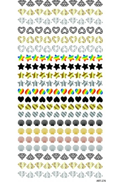 Artikel Şekiller Tırnak Dövmesi, Tırnak Tattoo, Nail Art, Tırnak Sticker