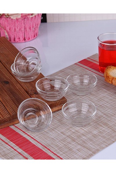 Tvet 6'lı Küçük Boy Yuvarlak Sunum Kasesi T40051