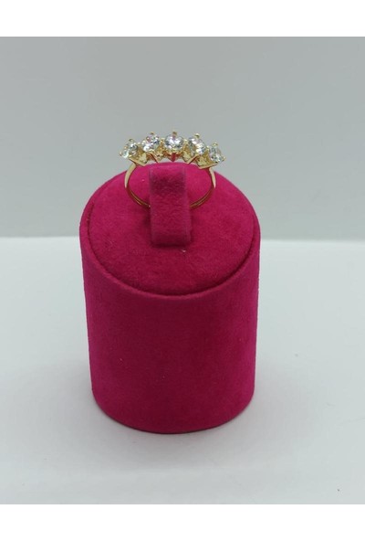 Çelikoğlu Kuyumculuk 8 Ayar Altın Beş Taş Yüzük 1,72 gr