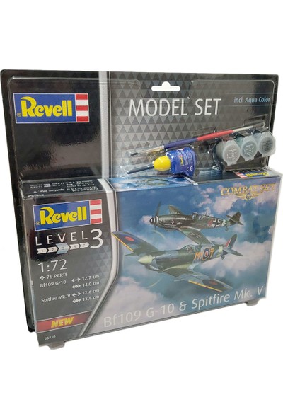 Revell Maket Seti Combat Set BF109G-10-SPITFIRE Mk.v 63710 Revell Maket Seti Combat Set BF109G-10-SPITFIRE Mk.v 63710
