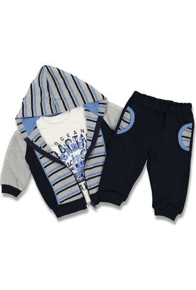 Necix's 3 Lü Kapşonlu Erkek Bebek Takım 88391
