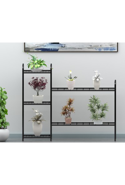 Uyan Ev Ürünleri Garden 5 Raflı Dekoratif Saksılık Çiçeklik