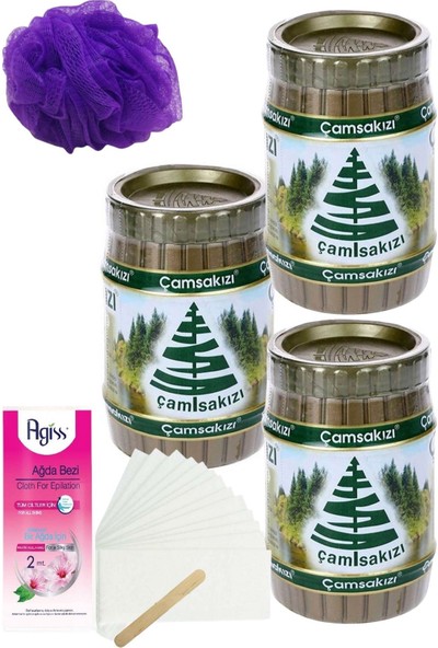 Çam Sakızı Çamsakızı Süper El Ağdası 240 gr x 3'lü Set + 2mt Bez + Lif Çam Sakızı Çamsakızı Süper El Ağdası 240 gr x 3'lü Set + 2mt Bez + Lif