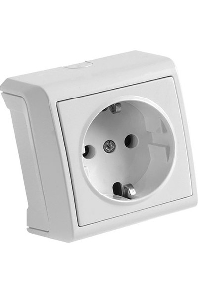 Viko Vera Sıvaüstü Topraklı Beyaz Priz 90681008