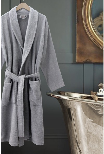 Daylife Unisex Pamuklu Şalyaka S-M/l-Xl Bukle Bornoz