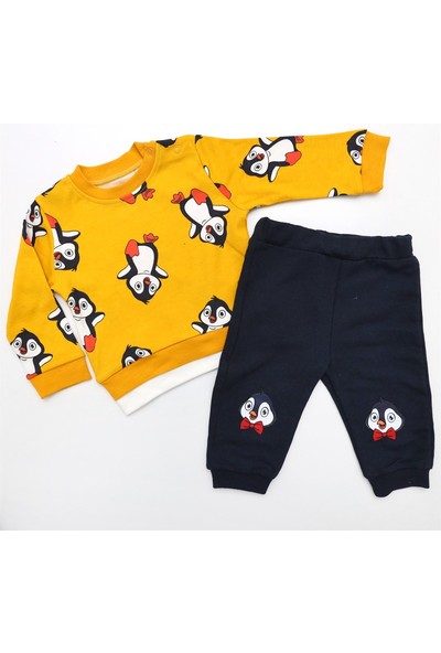 Ram Çocuk Penguen 2'li Lüx Bebek Takım Sarı