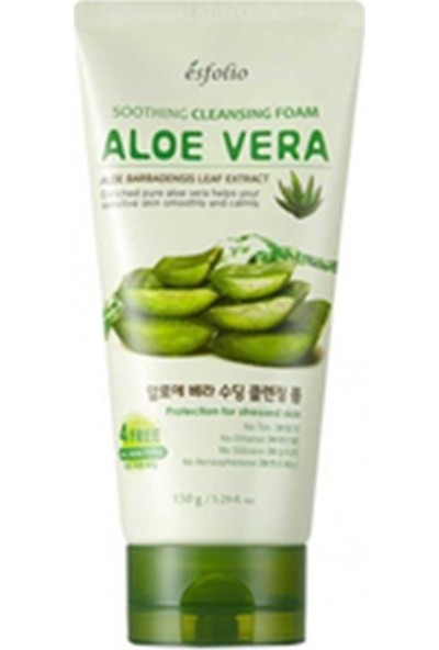Esfolio Aloe Vera Yatıştırıcı Yüz Temizleme Köpüğü 150 ml Efsfoam-1