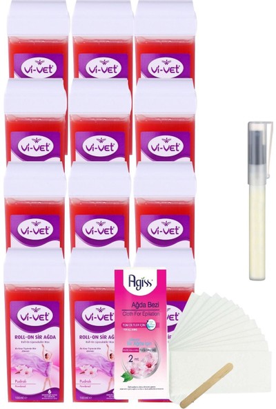 Vivet Pudralı Kartuş Roll On Sir Ağda 100MLX12'LI+BEZ+KALEMPAR Vivet Pudralı Kartuş Roll On Sir Ağda 100MLX12'LI+BEZ+KALEMPAR