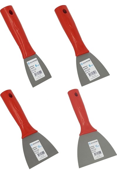 Evrim Spatula No 6 8 10 12 / 4'lü Set